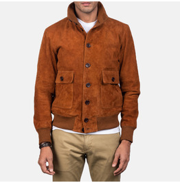 Men Tan Brown Suede Jacket, Tan Suede Leather Jacket | RebelsMarket