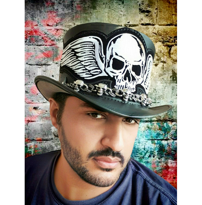 Voodoo Skull Top Hat