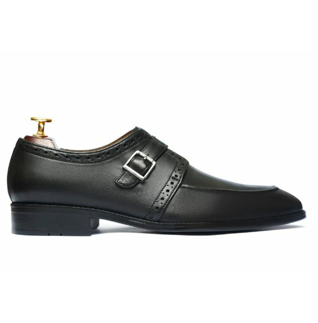 Handmade Mens Black Dress Shoes Men Buckle Formal Rebelsmarket