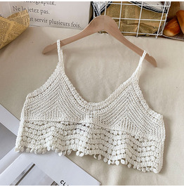 Floral Embroidery Sleeveless Cottagecore Top | RebelsMarket