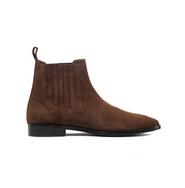 Handmade Men Brown Suede Chelsea Boots, Men Suede Ankle | RebelsMarket