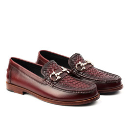 Handmade Men Burgundy Driving Shoes, Men Tan Leather | RebelsMarket