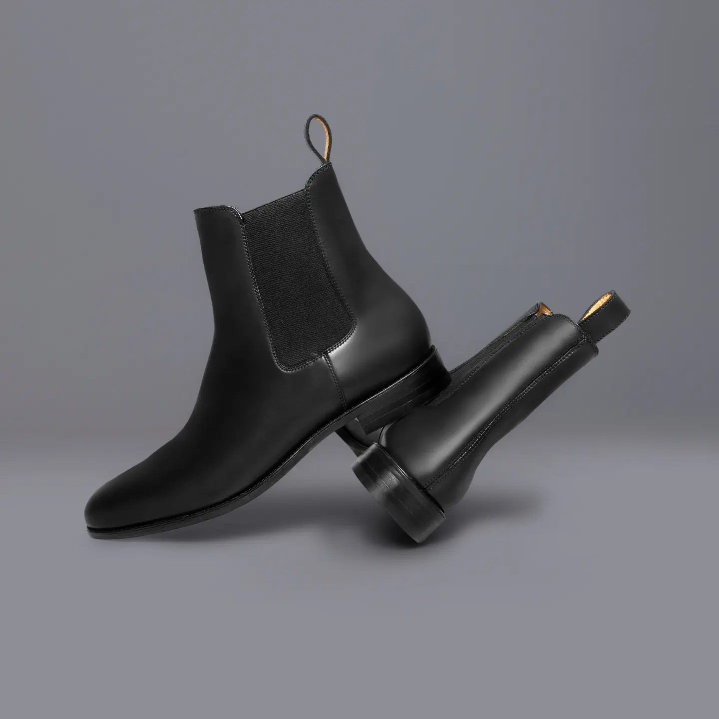 Handmade Mens Black Chelsea Boots, Men Black Leather | RebelsMarket