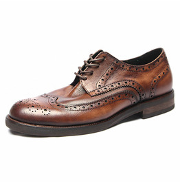 Handmade Men's Leather Wingtip Brogues | RebelsMarket