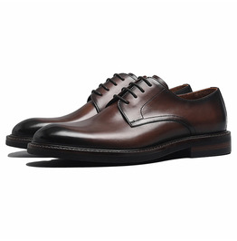 Handmade Men's Leather Elegant Derby Shoes | RebelsMarket