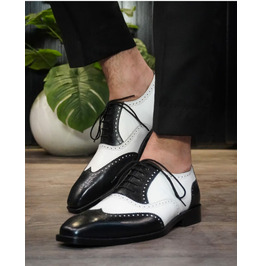 Handmade Men Spectators Shoes, Men Two Tone Wingtips | RebelsMarket