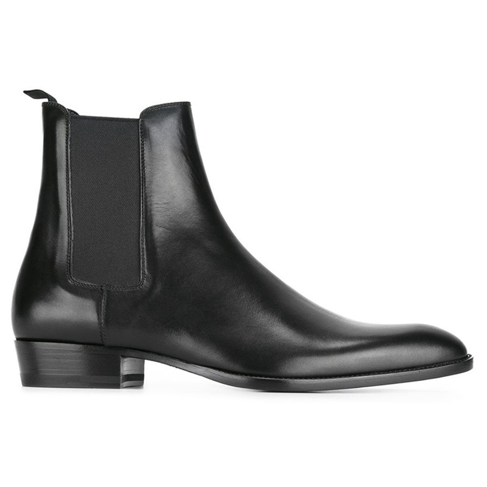 Handmade Men's Full Grain Leather Classic Chelsea Boots | RebelsMarket