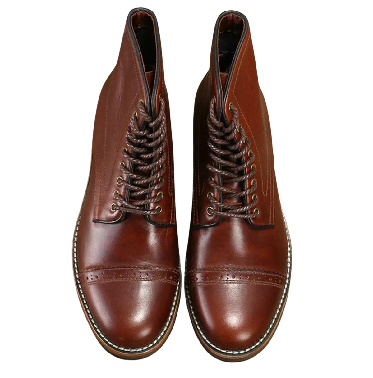 Handmade Men's Cow Leather Lace-Up Boots | RebelsMarket