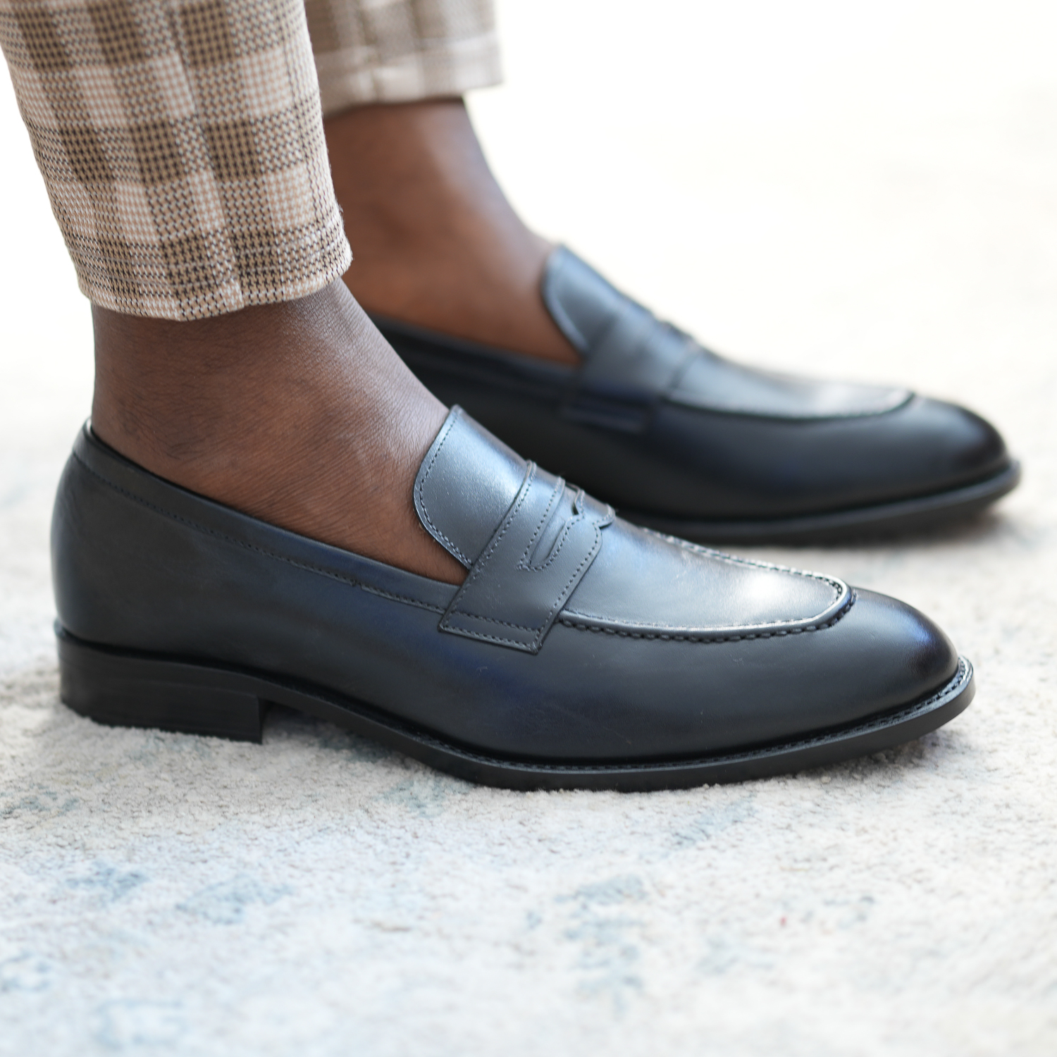 Handmade Moc-Toe Loafer Slip-On Full-Grain Leather | RebelsMarket