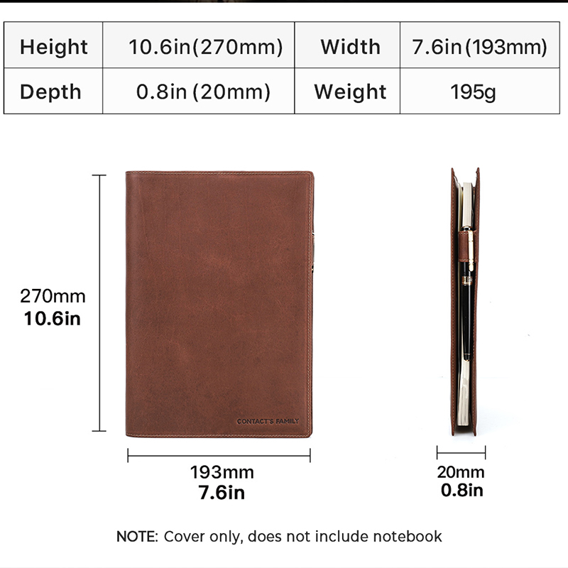 Premium Leather Notebook Cover: Handmade, Durable, and | RebelsMarket