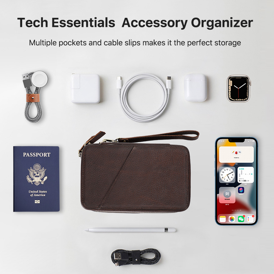 Vintage Leather Tech Case | RebelsMarket