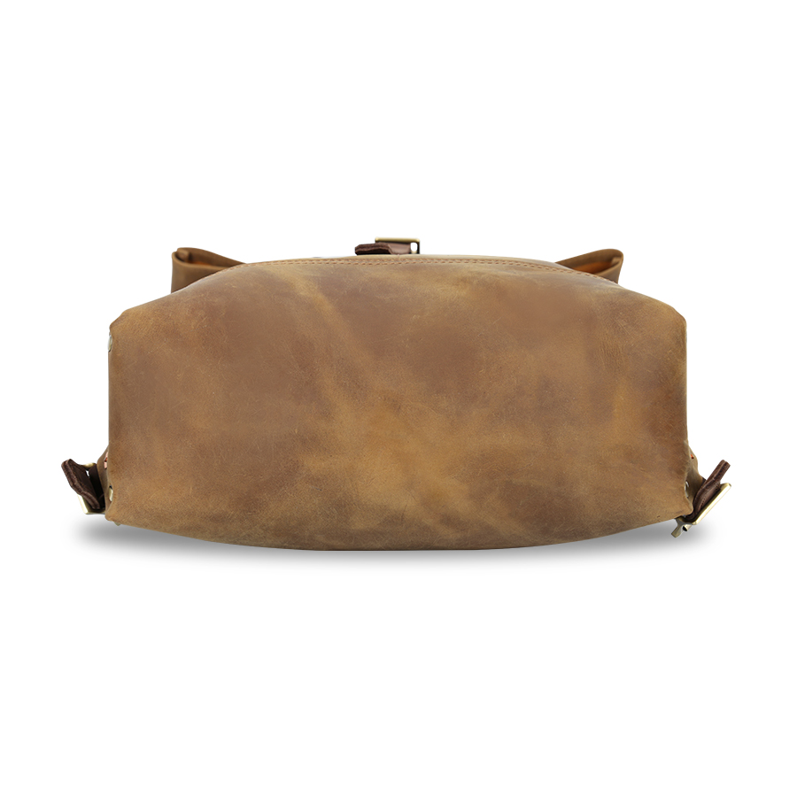 Rustic Leather Roll-Top Backpack | RebelsMarket