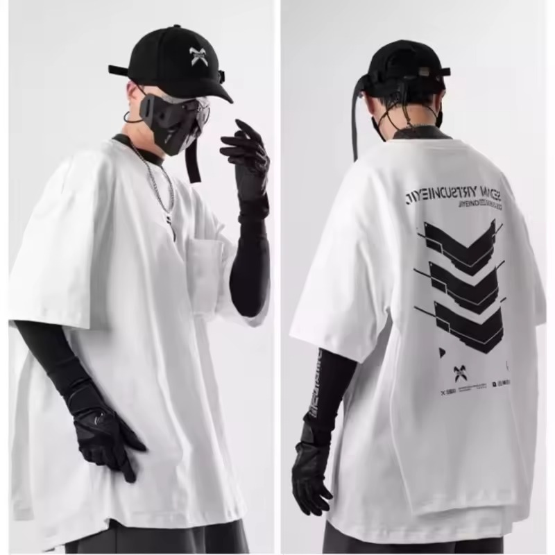 Cyberpunk-Inspired Oversized Streetwear Tee | RebelsMarket