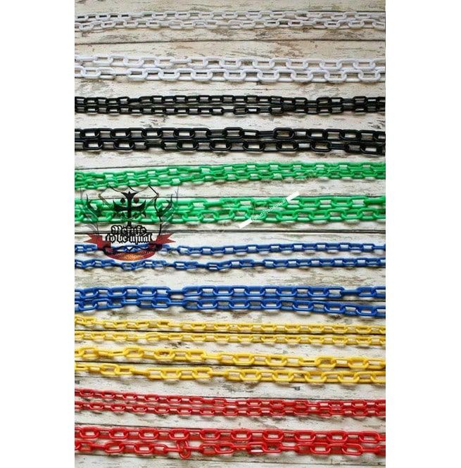 Punk Diy Craft Plastic Chunky Chain 50mm Link White 1 | RebelsMarket
