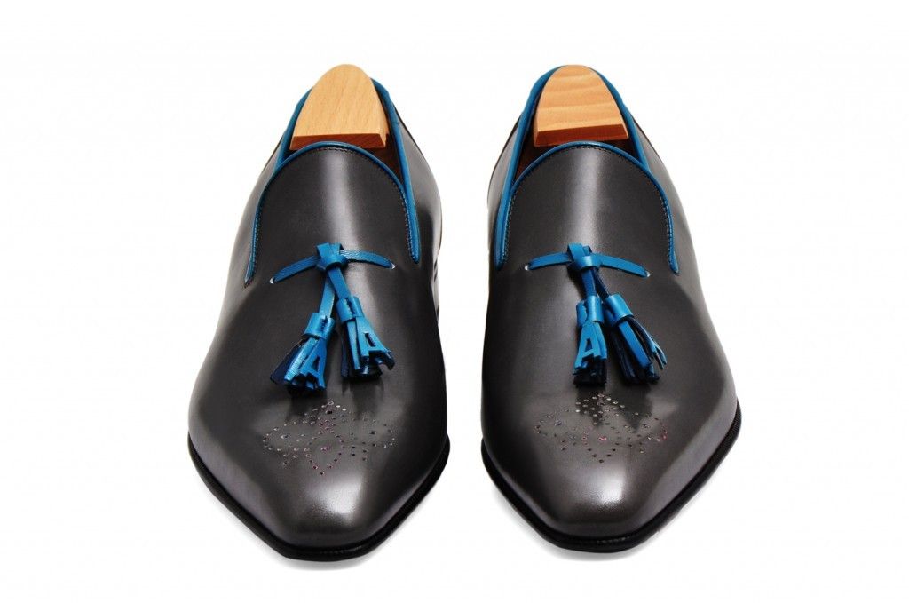 Handmade Men Shoes Mens Black Tassels Leather Shoes Rebelsmarket