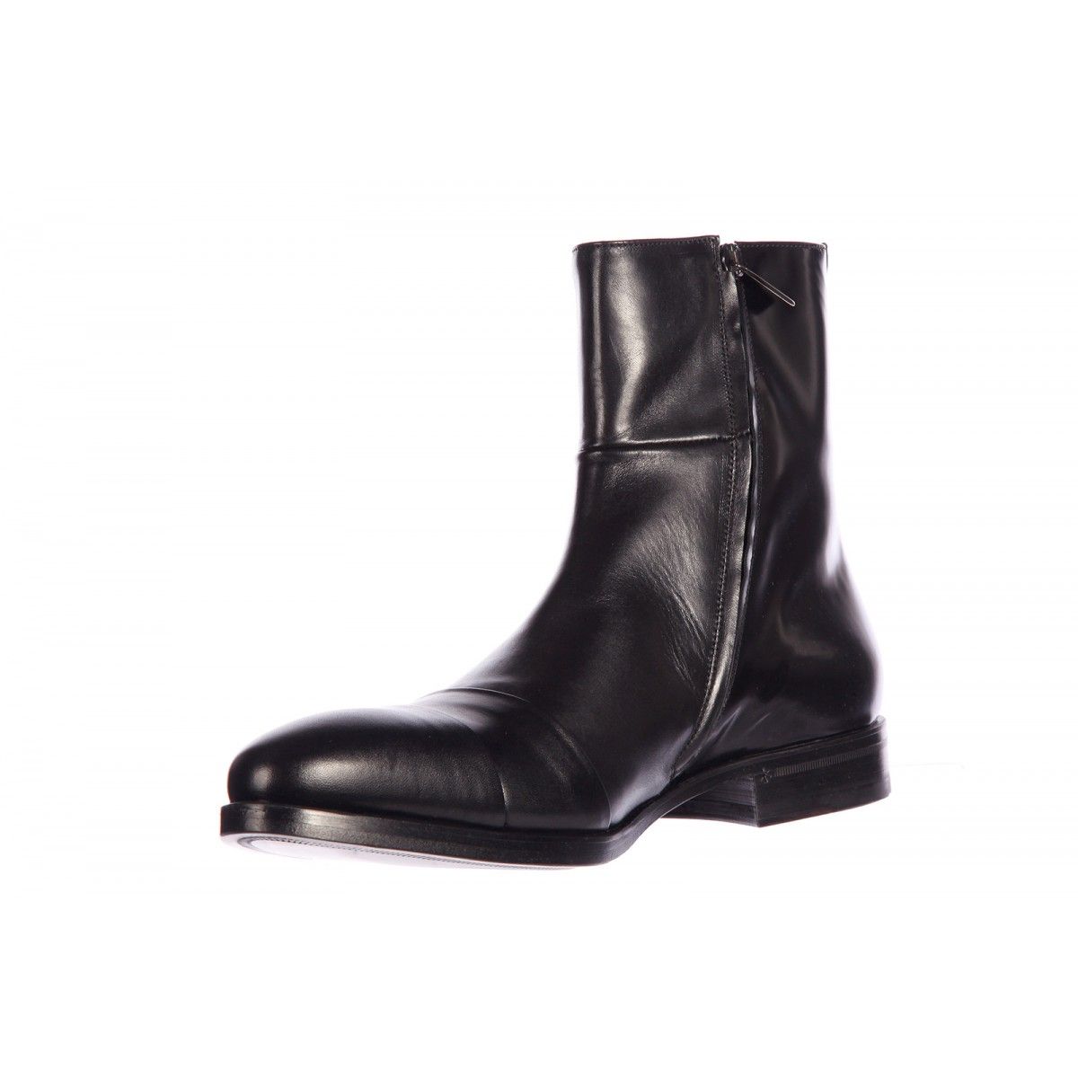 Hand Crafted Men's Fashion Black Side Zipper Boot, | RebelsMarket