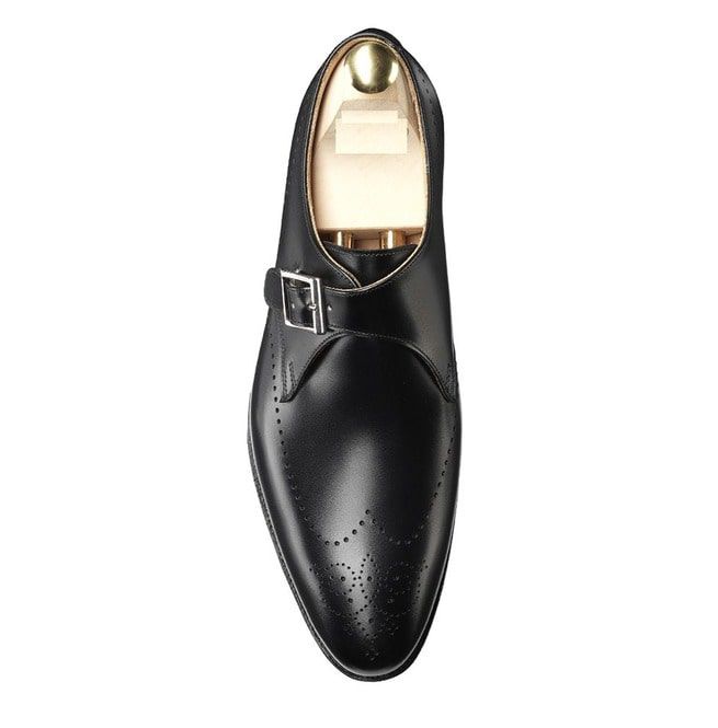 Handmade Men Formal Leather Shoes, Black Monk Shoes, | RebelsMarket