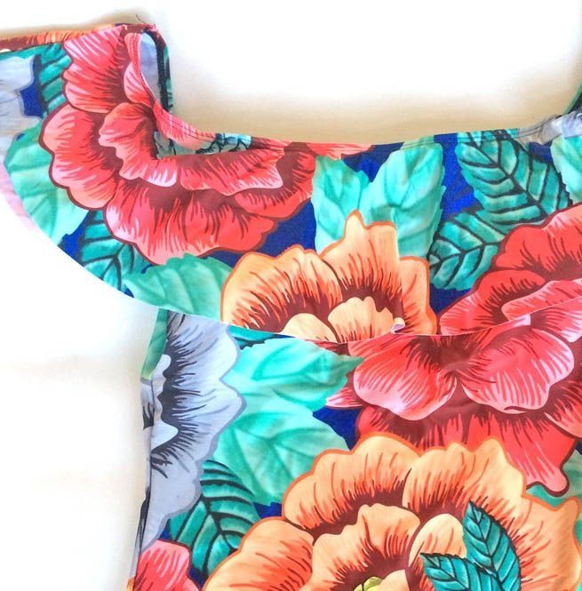 Floral Off Shoulder Ruffle One Piece Swimsuit | RebelsMarket
