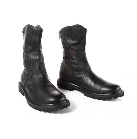 Handmade Men Black Back Zip up Boots, Men Style Boot, | RebelsMarket