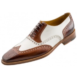 New Men Spectator Shoes, Brogue Wingtip Brown And White | RebelsMarket