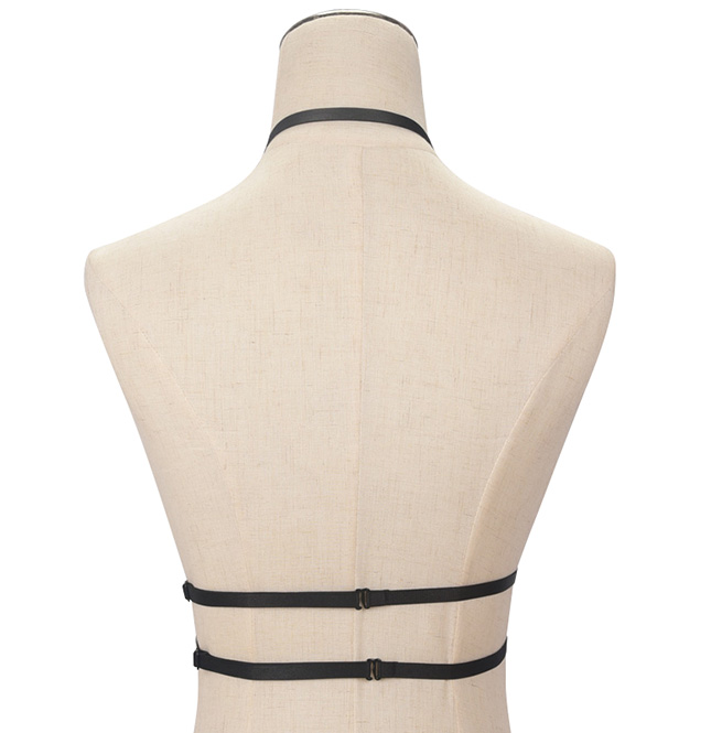 Gothic Women's Stylish Black Cage Harness Bra Intimate | RebelsMarket