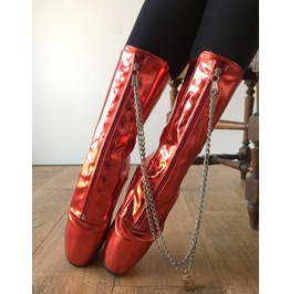 Rtbu Keeplock Fetters Lockable Zip Ballet Wedge Fetish | RebelsMarket