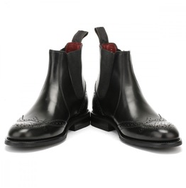 Handmade Mens Wingtip Brogue Chelsea Leather Boots, Men | RebelsMarket