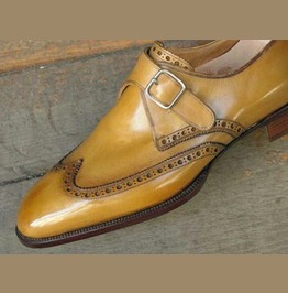 Handmade Men Formal Shoes, Tan Color Leather Moccasins | RebelsMarket