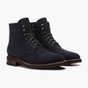 Handmade Men Navy Blue Suede Ankle Boots, Mens Fashion | RebelsMarket