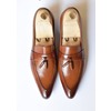 Men Tan Color Leather Tassels Moccasins Shoes Formal | RebelsMarket