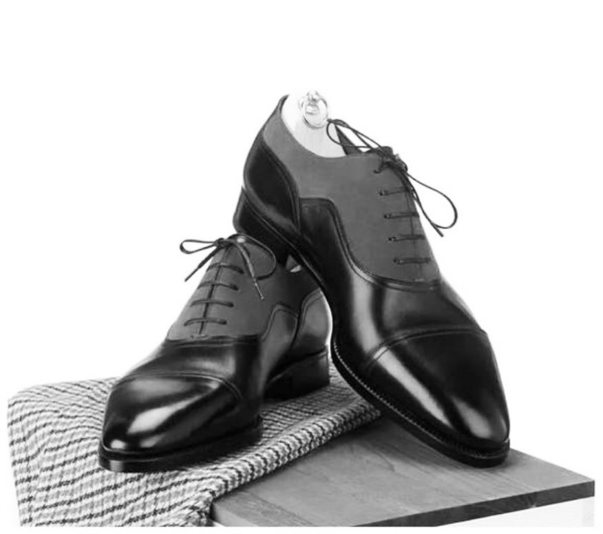 Handmade Men Two Tone Formal Shoes, Designer Dress | RebelsMarket