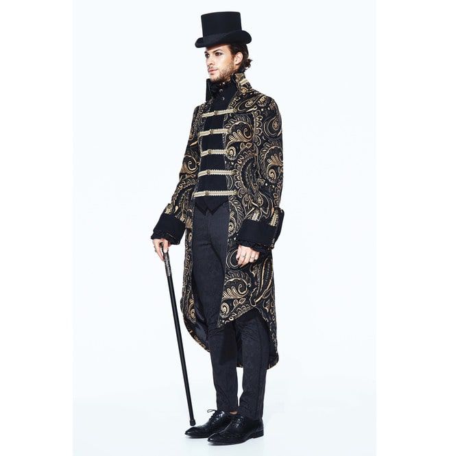 Ringmaster Costume Black Long Coat