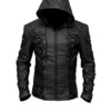 Roy Harper Black Arrow Jacket, Men Leather Jacket | RebelsMarket
