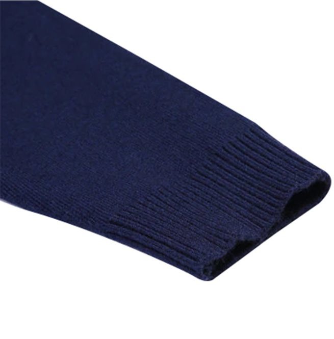 Rib Cuff Cloud Print Slim Fit Knitted Sweater | RebelsMarket