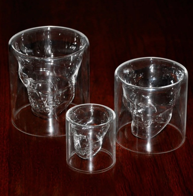 Goth Crystal Skull Head Glass - 3 Sizes, 2 Ways | RebelsMarket