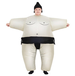 Men's Sumo Suit Inflatable Wrestler Costume - Polyester | RebelsMarket