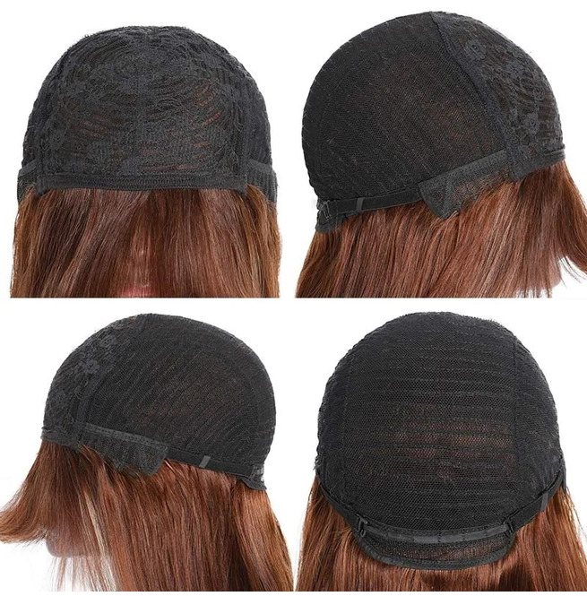 Blonde Highlight Machine-Made Long Straight Bangs | RebelsMarket